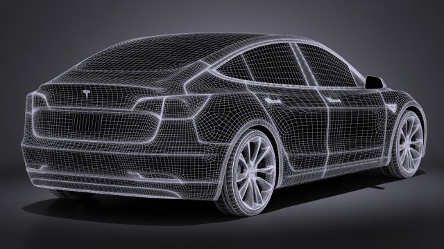 Tesla model 3 2018 3D Model in Sedan 3DExport