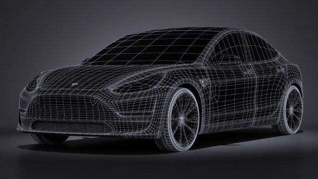 Tesla model 3 2018 3D Model in Sedan 3DExport