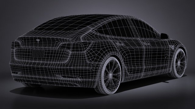 Tesla model 3 2018 3D Model in Sedan 3DExport
