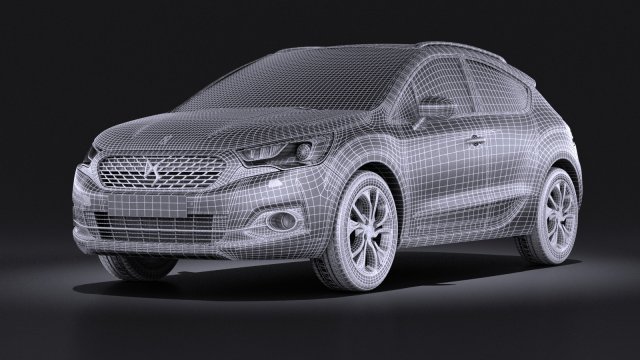 Citroen DS4 2016 vray 3D Model in Compact Cars 3DExport