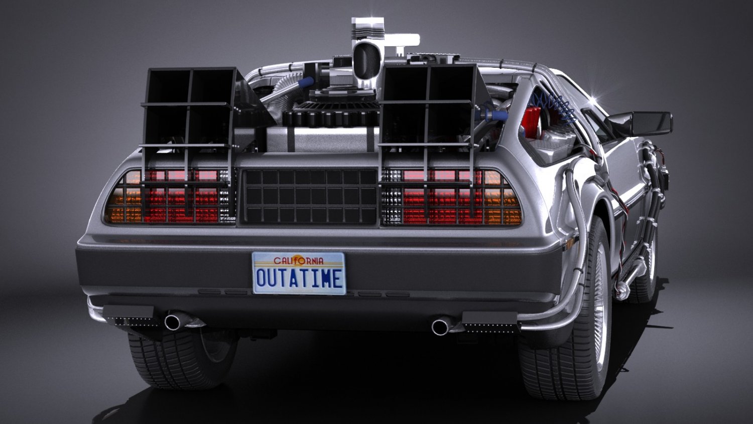DeLorean DMC-12 Back To The Future episode 1 VRAY 3D Model in Concept ...