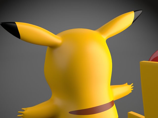 Pikachu pokemon rigged 3D Model in Cartoon 3DExport