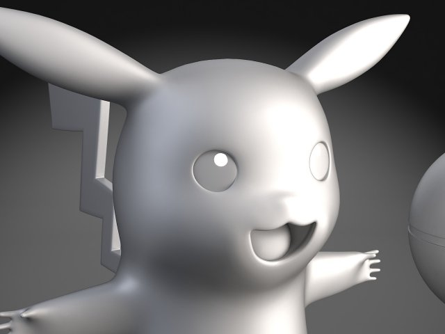 Pikachu pokemon rigged 3D Model in Cartoon 3DExport