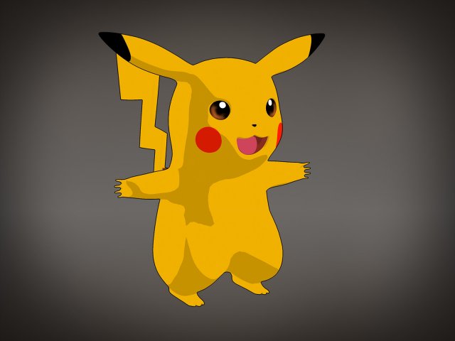 Pikachu pokemon rigged 3D Model in Cartoon 3DExport