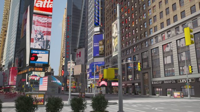 New york times square at day and night 3D Model in Cityscapes 3DExport