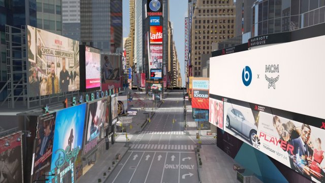 New york times square at day and night 3D Model in Cityscapes 3DExport
