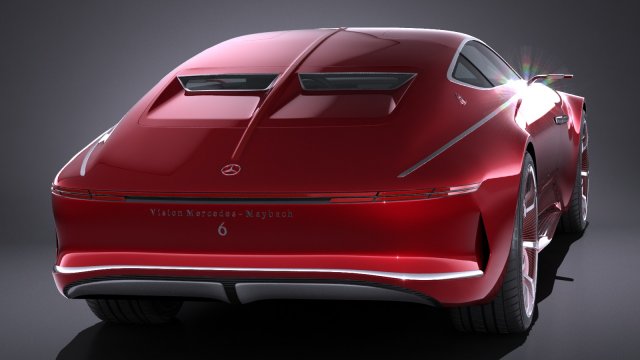 Mercedes-Benz vision maybach 6 concept 3D Model in Concept 3DExport