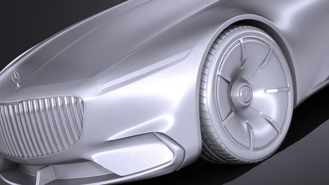 Mercedes-Benz vision maybach 6 concept 3D Model in Concept 3DExport