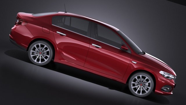 Fiat tipo 2016 vray 3D Model in Compact Cars 3DExport