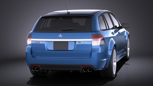 Holden ve ii commodore sportwagon ssv 2011 vray 3D Model in Wagon 3DExport