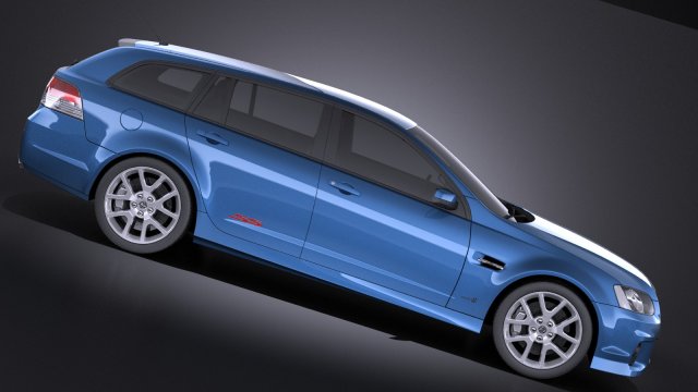 Holden ve ii commodore sportwagon ssv 2011 vray 3D Model in Wagon 3DExport