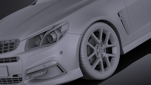 Holden vf commodore ssv 2014 vray 3D Model in Sedan 3DExport