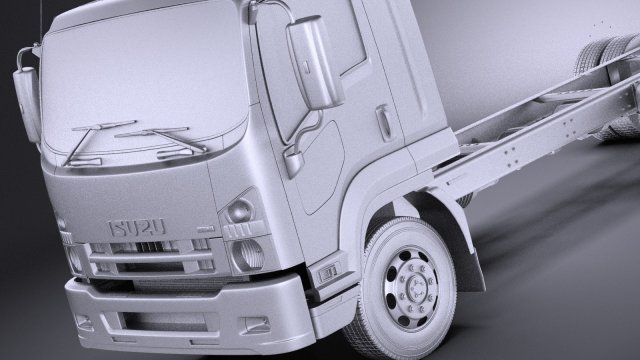 Isuzu f-series 2017 vray 3D Model in Truck 3DExport