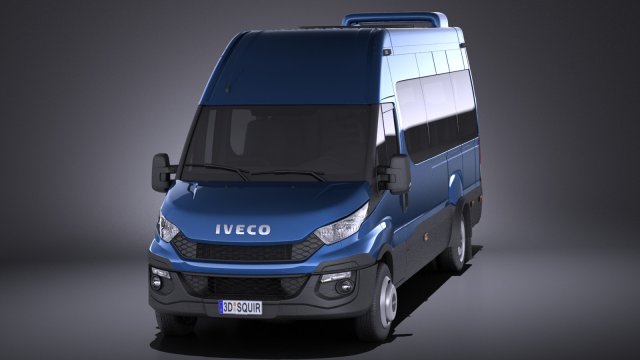 Iveco daily minibus 2017 vray 3D Model in Van ve Minivan 3DExport