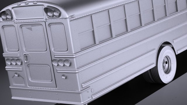 Ic ce series schoolbus 2017 vray 3D Model in Bus 3DExport