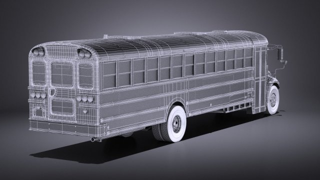 Ic ce series schoolbus 2017 vray 3D Model in Bus 3DExport