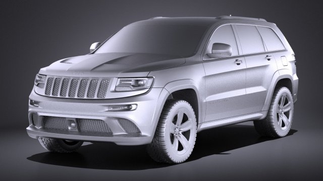 Jeep grand cherokee srt 2016 vray 3D Model in SUV 3DExport