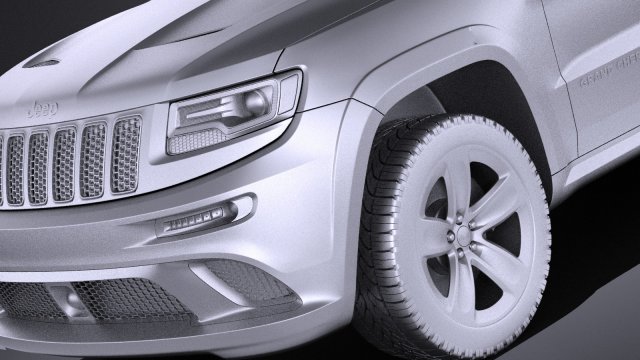 Jeep grand cherokee srt 2016 vray 3D Model in SUV 3DExport