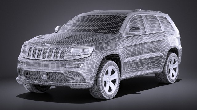 Jeep grand cherokee srt 2016 vray 3D Model in SUV 3DExport