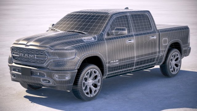 dodge ram 1500 2019 3D Model in Truck 3DExport