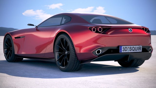 mazda rx-9 vision concept 3D Model in Sport Cars 3DExport