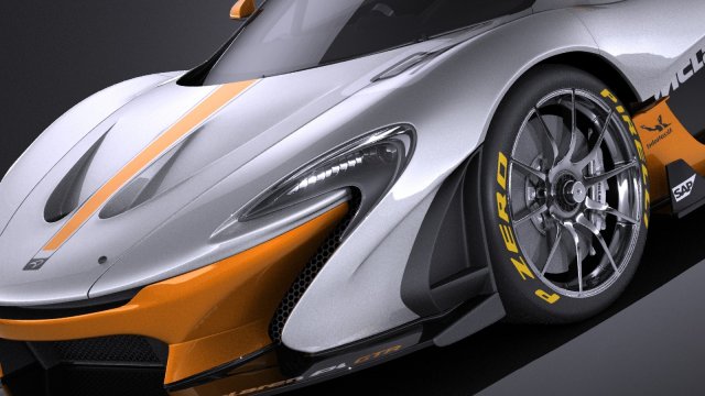 mclaren p1 gtr concept 2016 vray 3D Model in Spor Araba 3DExport