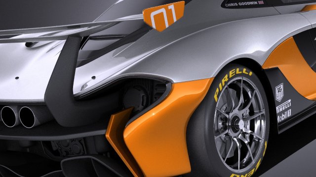 mclaren p1 gtr concept 2016 vray 3D Model in Spor Araba 3DExport