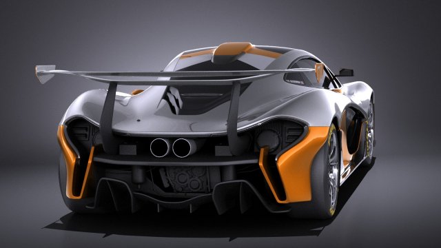 mclaren p1 gtr concept 2016 vray 3D Model in Spor Araba 3DExport