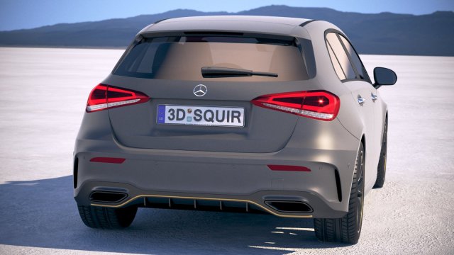 Mercedes-Benz a-class amg 2019 3D Model in Compact Cars 3DExport
