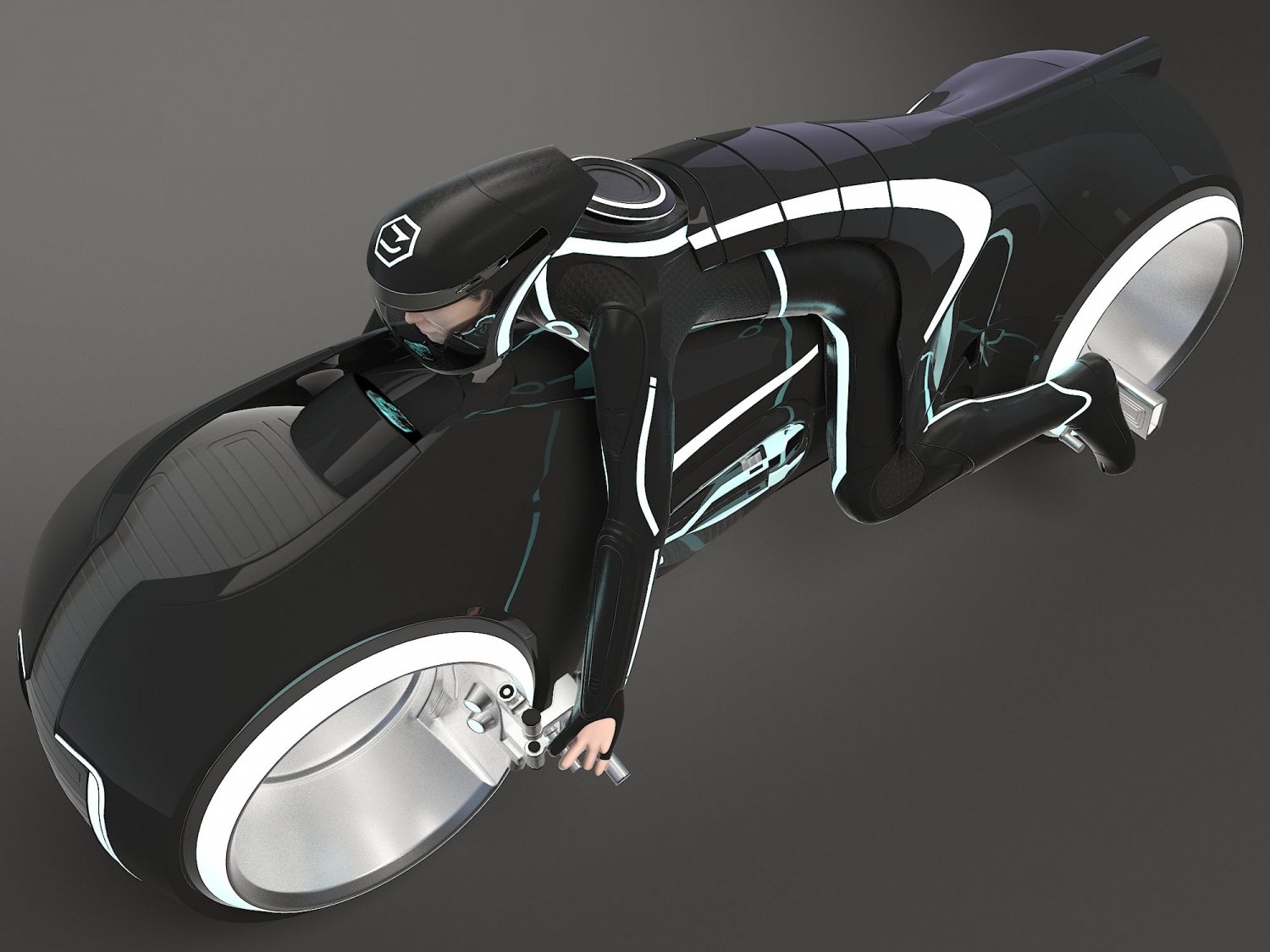 Tron Bike - Light Cycle 3D Model in Motorcycle 3DExport