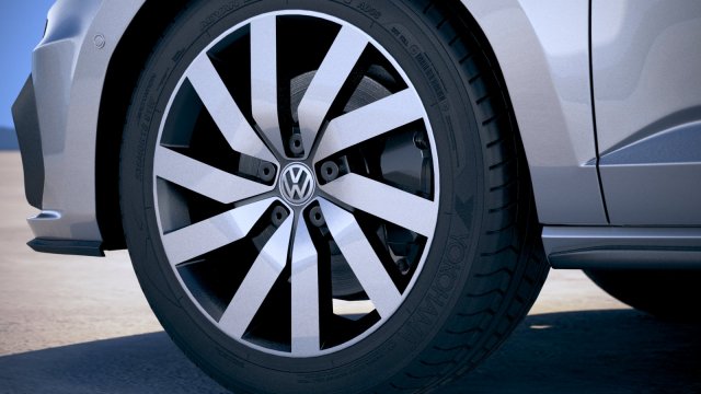 volkswagen touran r-line 2018 3D Model in Van and Minivan 3DExport