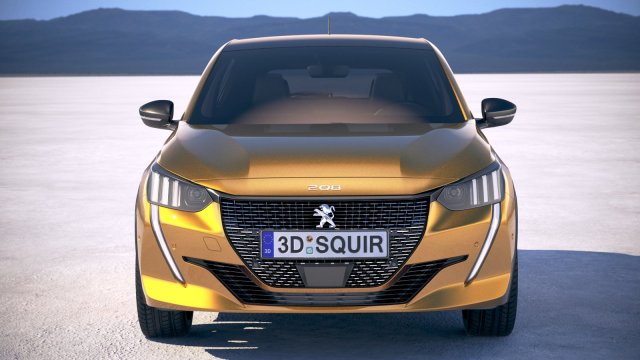 peugeot 208 2020 3D Model in Compact Cars 3DExport