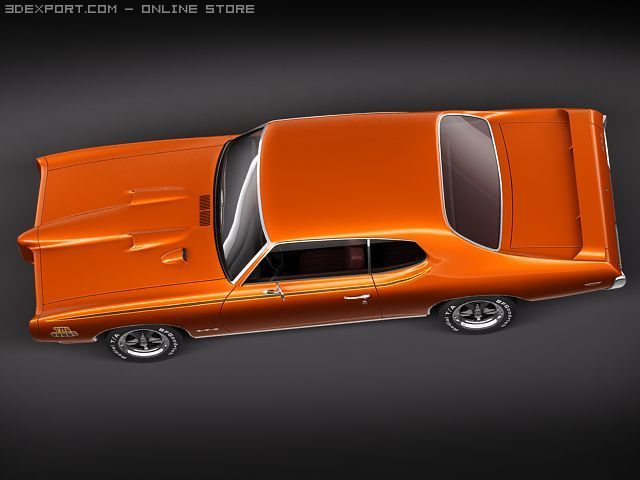 pontiac gto 1969 the judge 3D Model in Classic Cars 3DExport