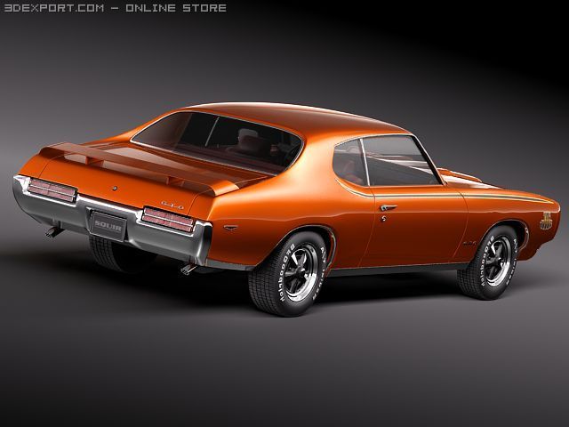 pontiac gto 1969 the judge 3D Model in Classic Cars 3DExport