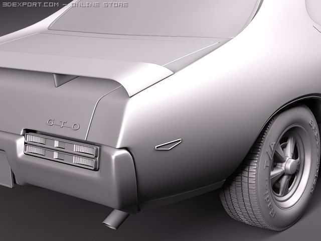 pontiac gto 1969 the judge 3D Model in Classic Cars 3DExport