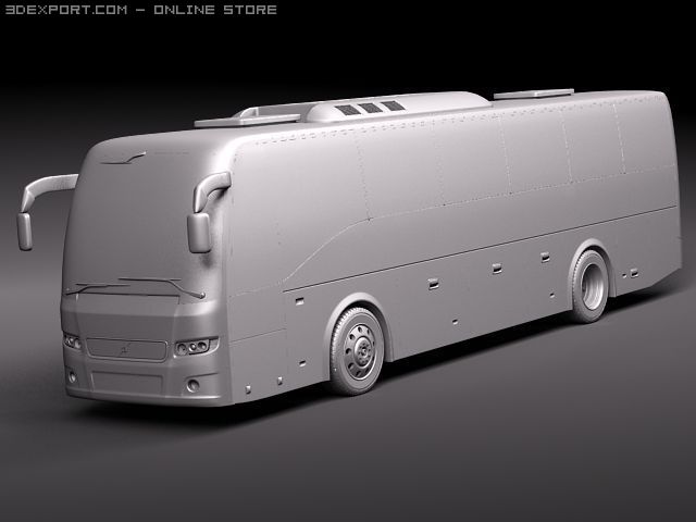 volvo 9700 bus coach 3D Model in Bus 3DExport