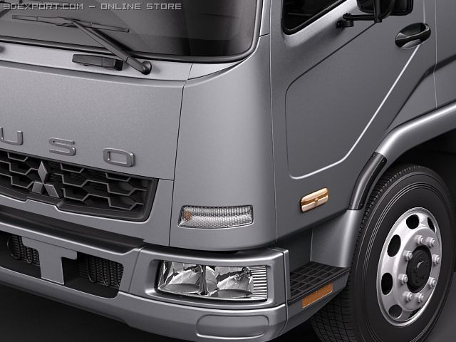 mitsubishi fuso fk13 3D Model in Truck 3DExport