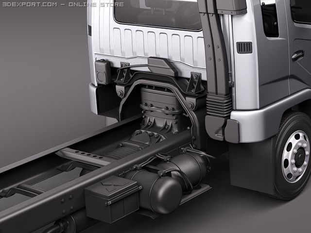 mitsubishi fuso fk13 3D Model in Truck 3DExport