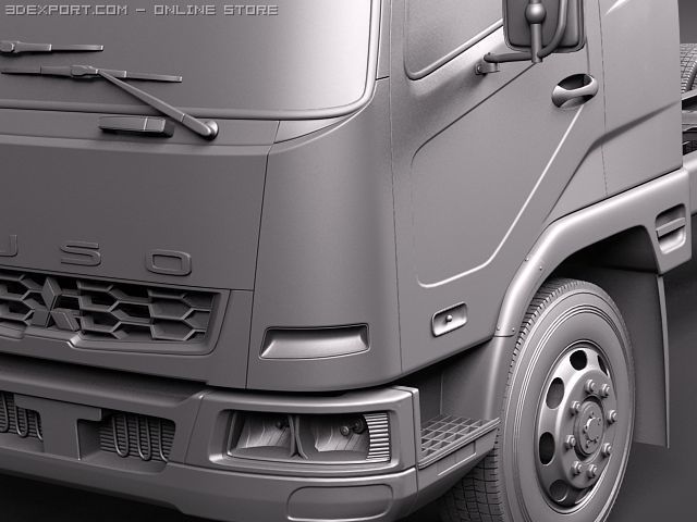mitsubishi fuso fk13 3D Model in Truck 3DExport