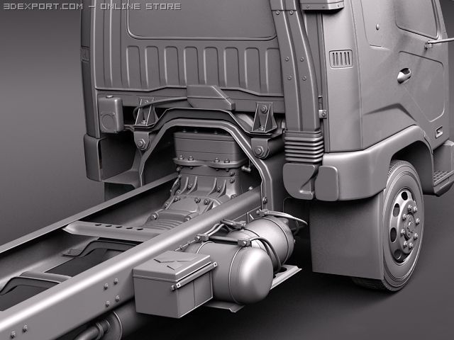 mitsubishi fuso fk13 3D Model in Truck 3DExport