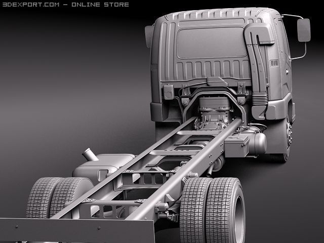 mitsubishi fuso fk13 3D Model in Truck 3DExport