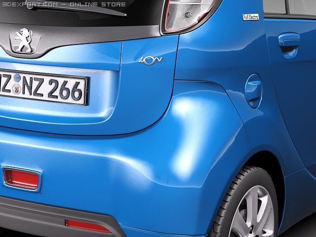 peugeot ion 3D Model in Compact Cars 3DExport
