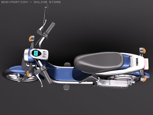 yamaha ec03 electric scooter 3D Model in Motorcycle 3DExport