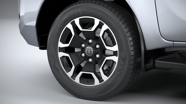 toyota hilux double cab 2021 3D Model in Van and Minivan 3DExport