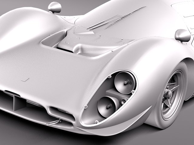 ferrari p330 p3 1966 3D Model in Racing 3DExport
