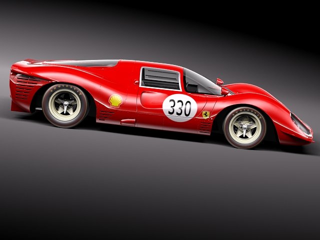 ferrari p330 p3 1966 3D Model in Racing 3DExport