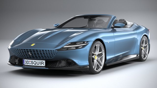 Ferrari Roma Spider 2024 3D Model in Sport Cars 3DExport