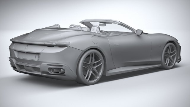 Ferrari Roma Spider 2024 3D Model in Sport Cars 3DExport