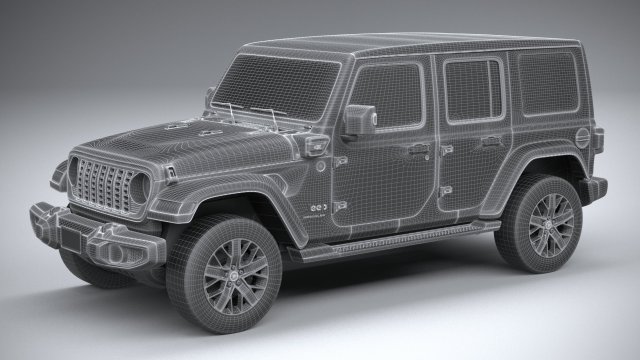 Jeep Wrangler 4xe 2024 3D Model in SUV 3DExport