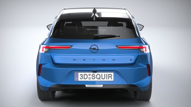 Opel Astra Electric 2023 3D Model in Compact Cars 3DExport